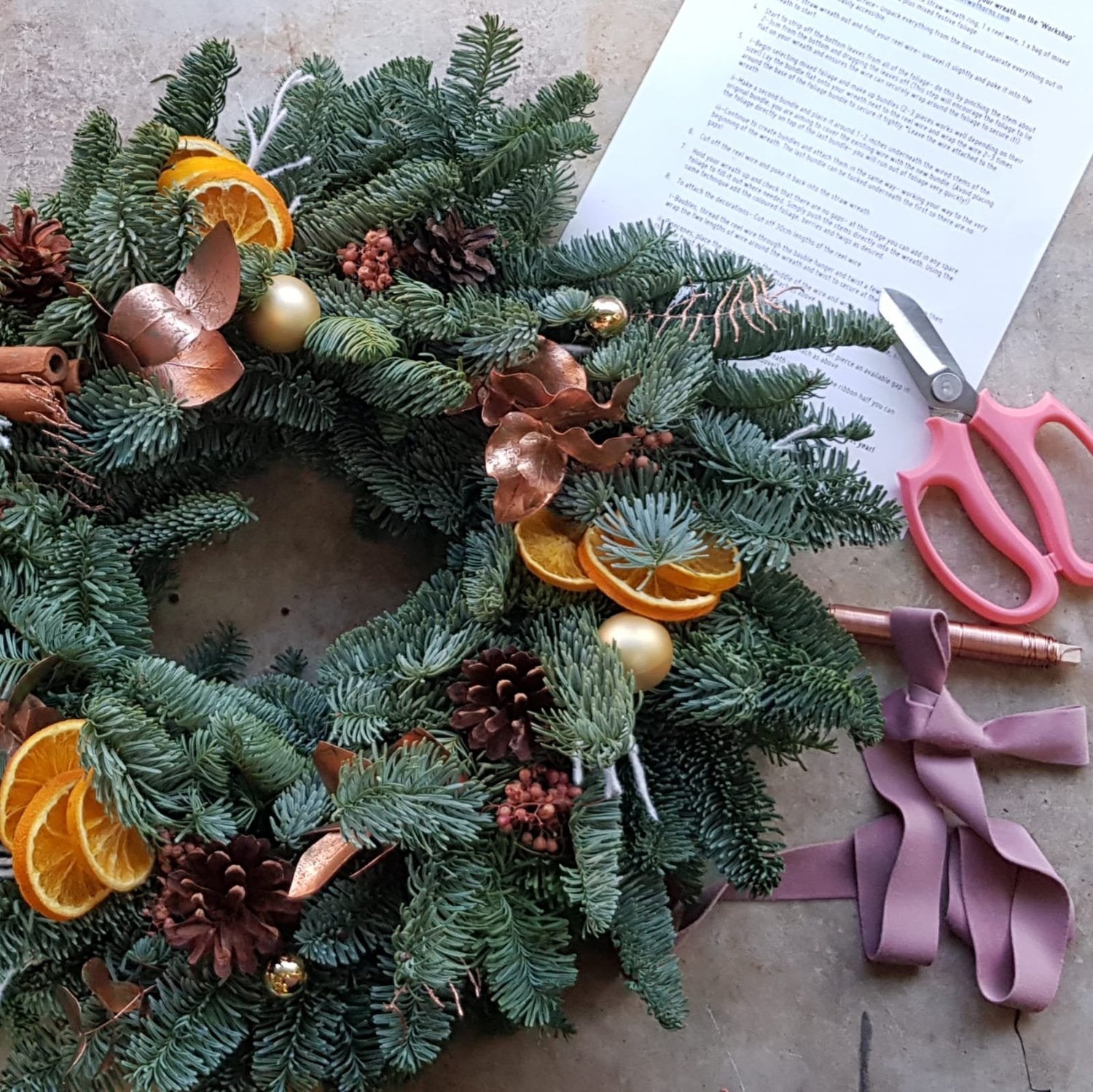How To Make a Christmas Wreath: An Easy Step-by-step Guide & Between ...