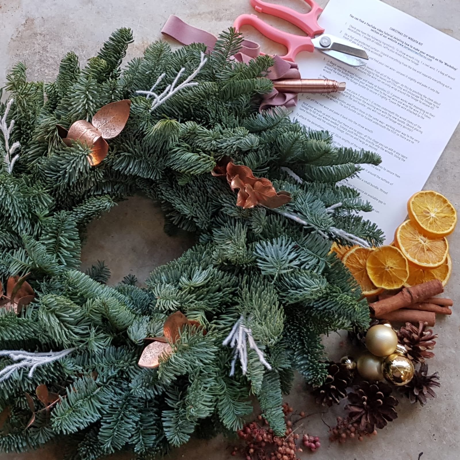 How To Make a Christmas Wreath: An Easy Step-by-step Guide & Between ...